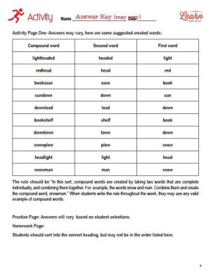 Compound Words | Spelling Patterns, Free PDF Download - Learn Bright