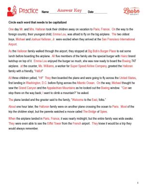 Capitalization (Grades 4-6), Free PDF Download - Learn Bright