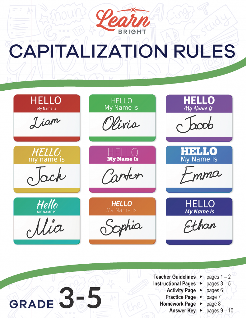 Capitalization Rules, Free PDF Download - Learn Bright Capitalization Rules, Free PDF Download - Learn Bright